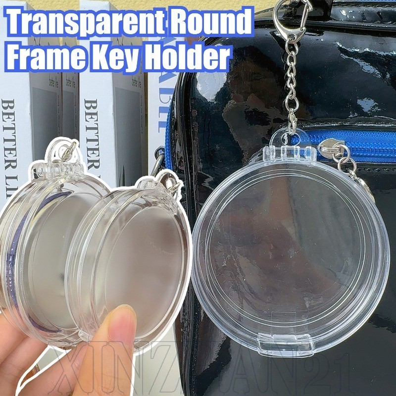 1-4Pcs Plastic Storage Box Keychains - for Badges, Photo Showing ...