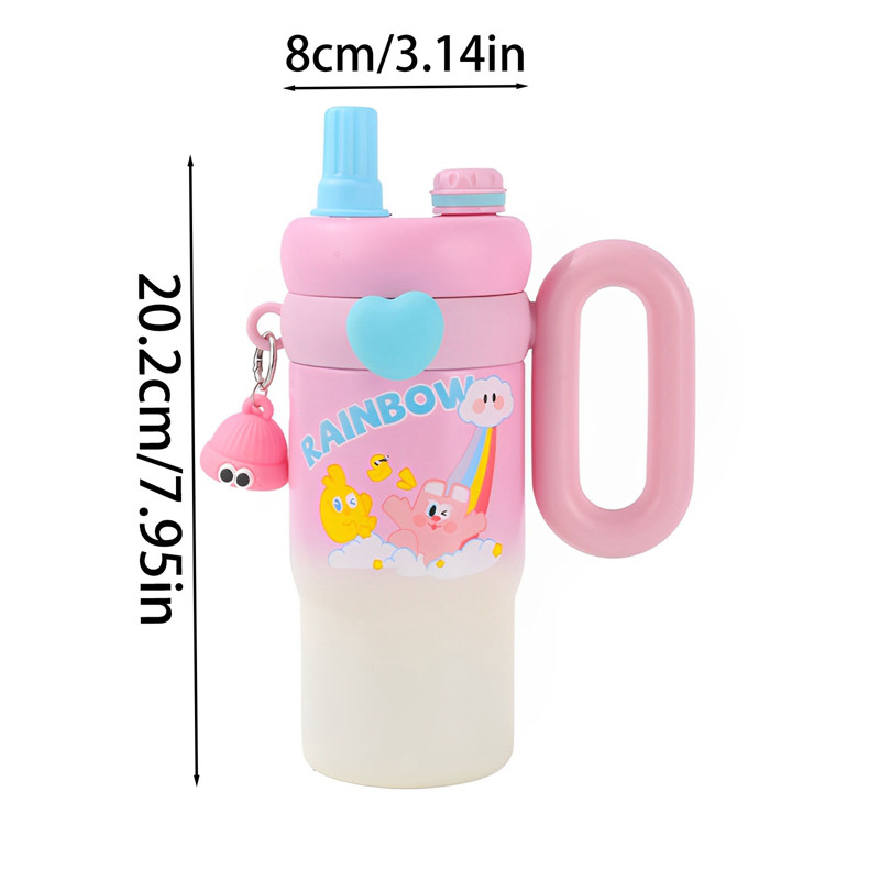 【Apex】 850ml Tumbler Cartoon Insulated Cup With Large Capacity Super ...