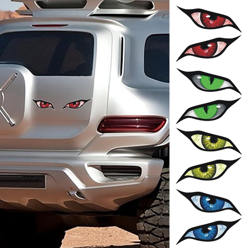 Motorcycle Headlight Eye Decal Water Resistant Removable Motorcycle ...