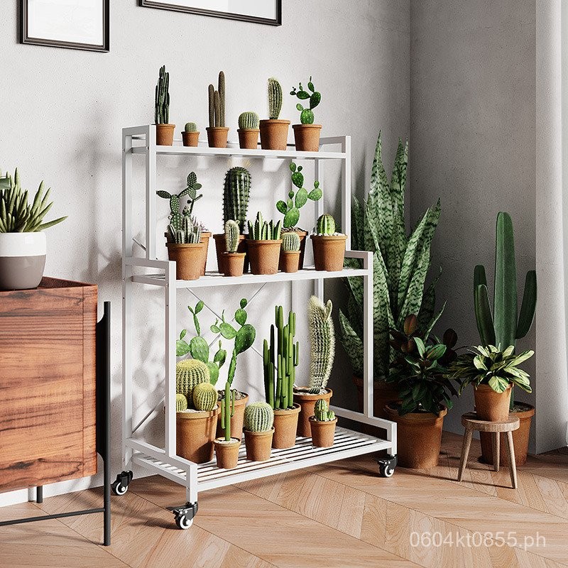 Mobile Flower Stand Storage Rack Tiered Flower Stand p Multi-layer ...