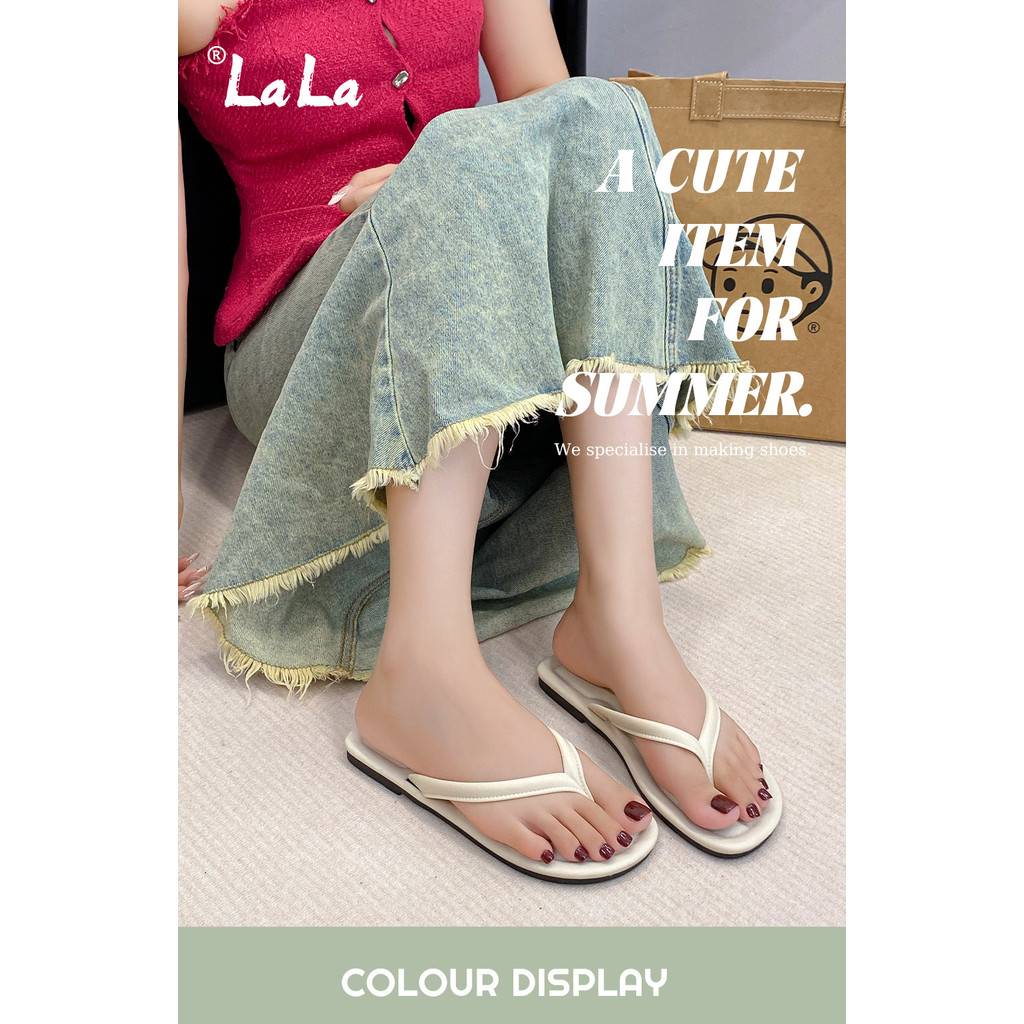 LALA Classic Thong Slippers Indoor And Outdoor Demure Flat Flip Flop ...