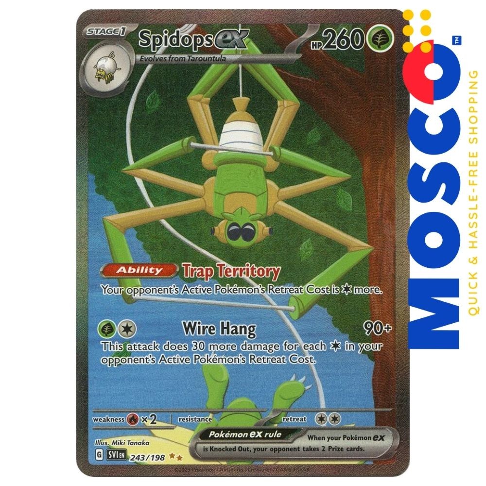 Spidops ex - 243/198 Scarlet & Violet (Base) | Pokemon TCG | Shopee ...