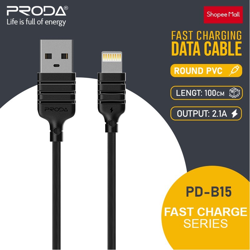 PRODA PD-B15 Fast Charger Data Transfer Cable for Micro USB Type-C Iphone | Shopee Philippines