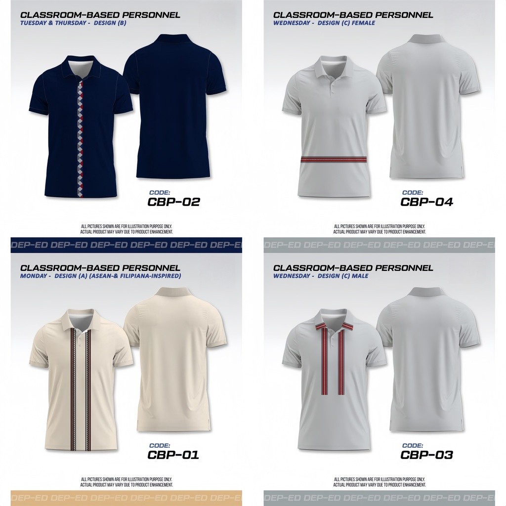 2025 Teachers' Uniform Polo Shirt – Type B (Full Sublimation) Deped ...