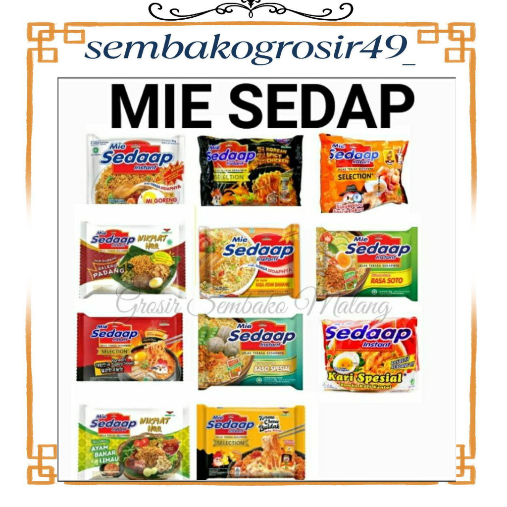 SSG49 FRIED SEDAP NOODLES / SEDAP KUAH / SEDAP CURRY INSTANT SEDAAP ...