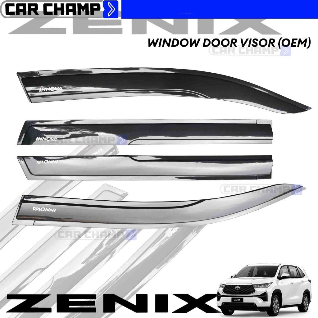 Toyota Innova ZENIX 2023 to 2025 OEM / INJECTION TYPE Window Door Rain ...
