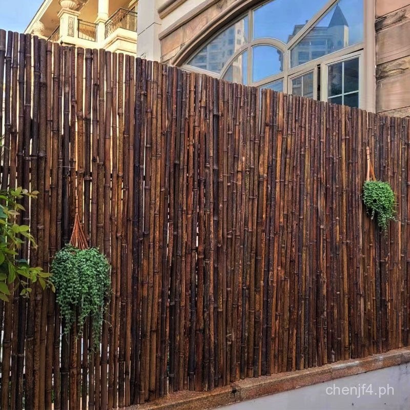 Carbonized Bamboo Fence Anti-Corrosion Wall Guardrail Bamboo Plank ...