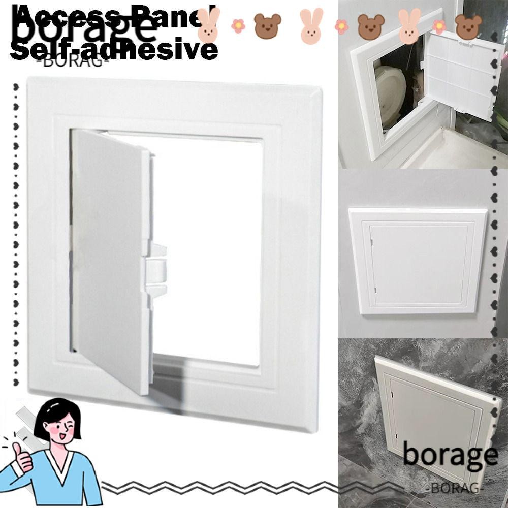 BORAG Opening Flap Cover Plate, Removable White Access Panel Door, Door Latch Plastic ABS Access ...