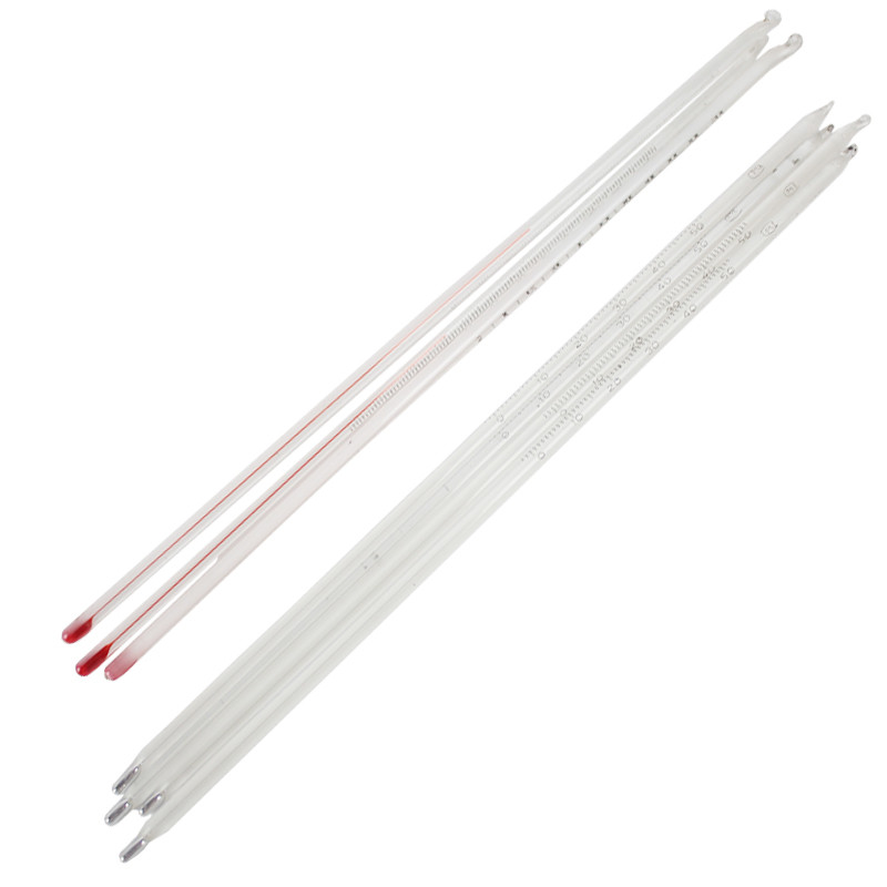 Pinxin Red Water Thermometer Glass Rod Mercury Thermometer Large Scale ...