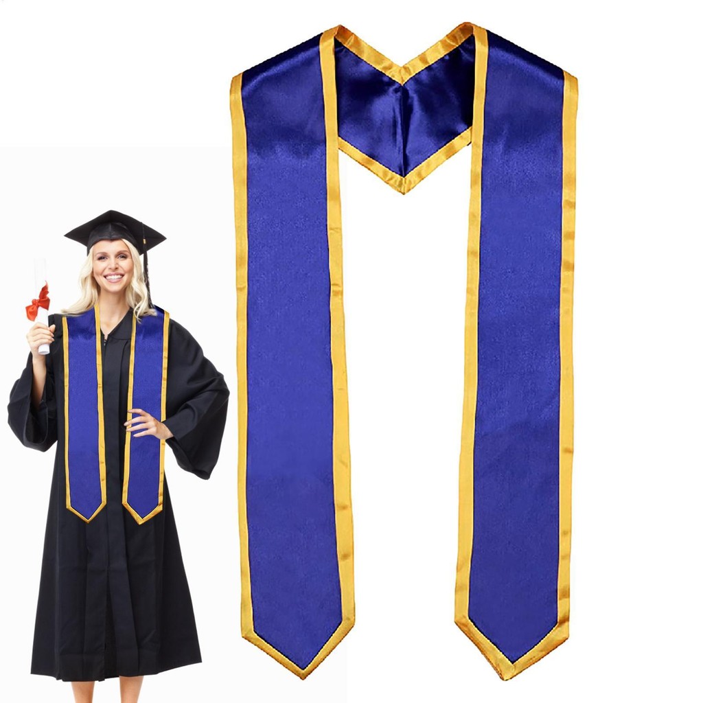 Graduation Sash Graduation Stole Sash Plain Adult Long Graduation Honor ...