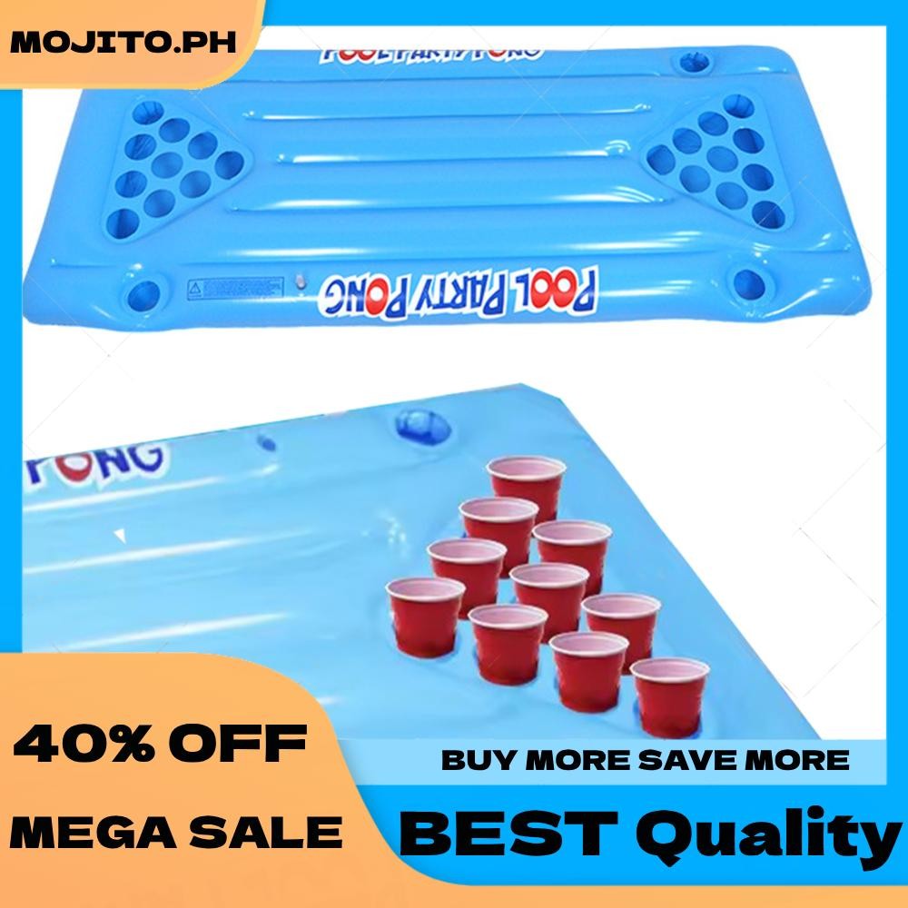 Inflatable Pong Floaty Summer Pool Party Decorations Pool Lounge Raft ...