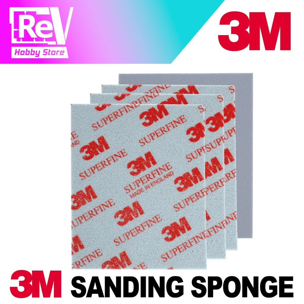 SANDING SPONGE 3M SUPERFINE SANDING TOOL KIT GUNDAM MILITARY MODEL ...