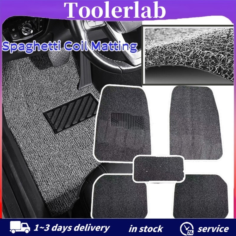 5 Pcs /Set Car Matting Floor Universal Coil Anti-Slip And Cuttable Car ...
