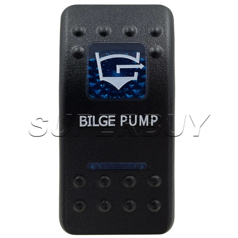 BILGE PUMP 5Pin 12V 20A Blue LED Waterproof Car Switch Bar ARB Push ...