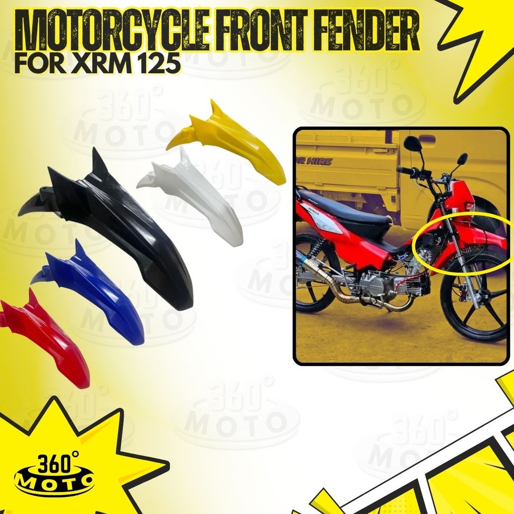 HONDA XRM 125 FRONT FENDER PERFECT FIT AND RELIABLE PROTECTION | Shopee ...