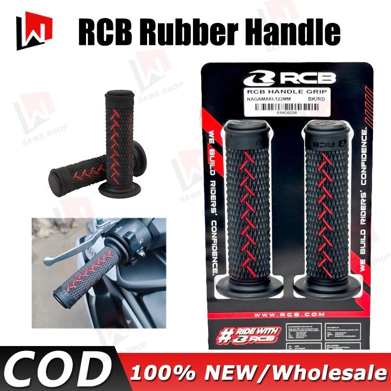 RCB HANDLE GRIP NAGAMAKI RUBBER UNIVERSAl Black/Red | Shopee Philippines