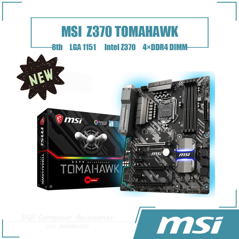 [NEW] MSI Z370 TOMAHAWK Motherboard 4×DDR4 DIMM Intel Z370 LGA1151 ...