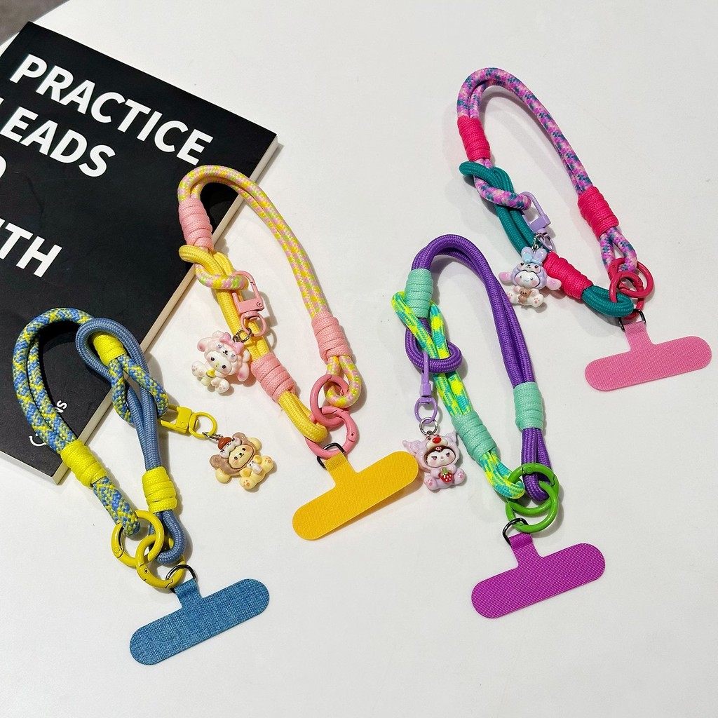 Cartoon Cartoon Sanrio Pendant Mobile Phone Hand Strap Short Braided ...