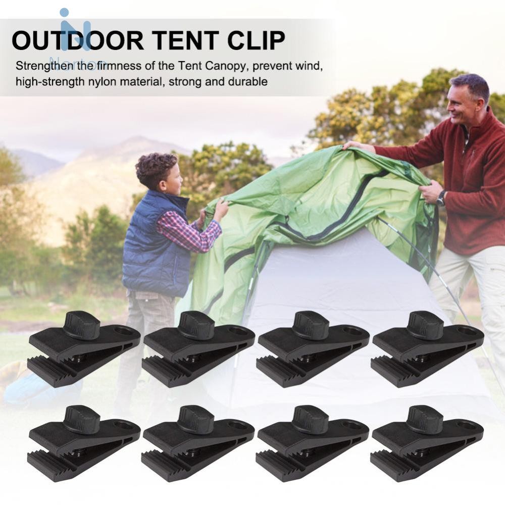 8x Tarp Clamp Awning Tent Canopy Clip Outdoor Wind Rope Anchor Gripper ...