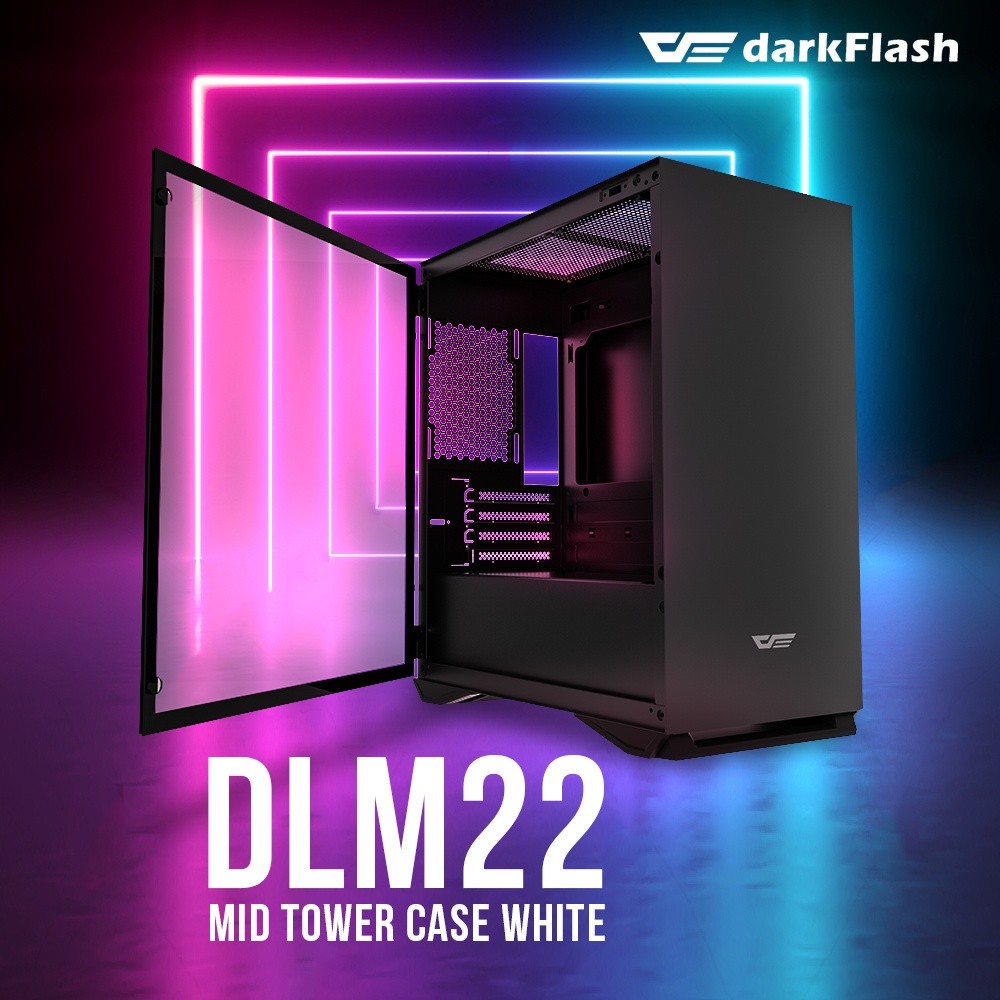 DarkFlash DLM22 Mid Tower Case, Brand New mid tower case. | Shopee ...