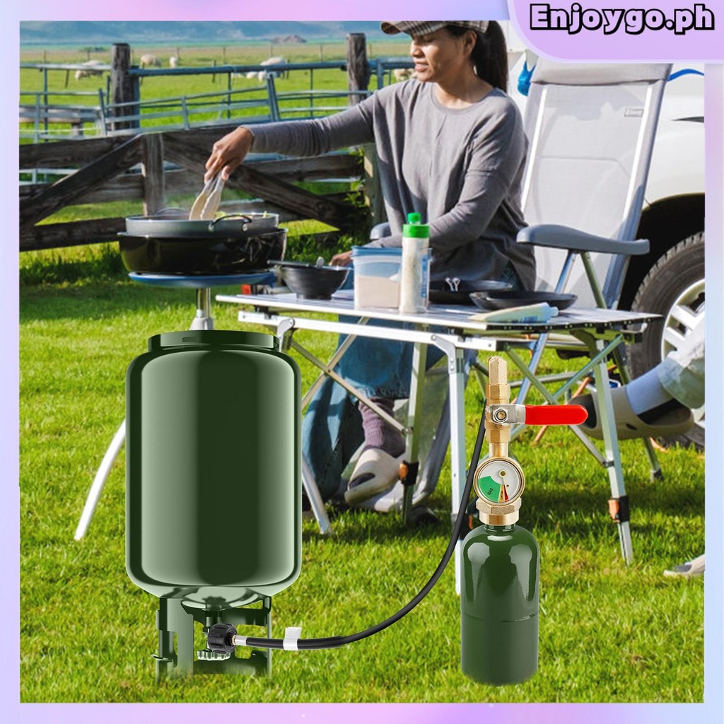 Propane Refill Adapter Hose with Gauge and ON/Off Control Valve ...