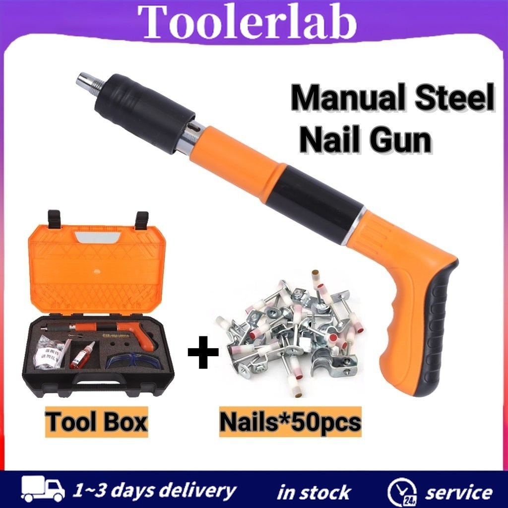 Nail Gun Manual Steel Nails Gun For Concrete Ceiling Rivet Tool Steel ...