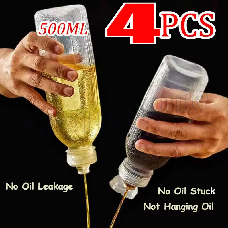 300ml/500ml Kitchen Squeeze Oil Bottle - Sauce Olive Oil Dispenser ...