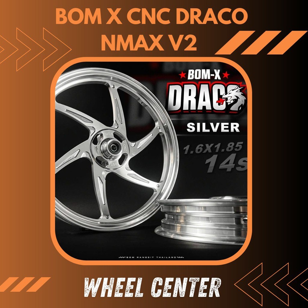 Bom x Bom rangsit Cnc mags Draco 6 spoke nmax 2020 | Shopee Philippines