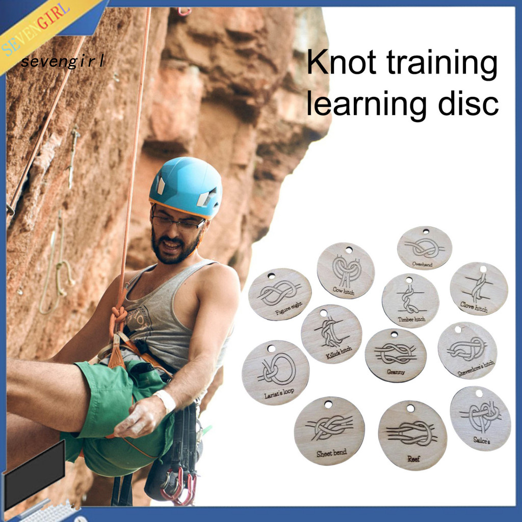 SEV Knot Training Disc Set Knots Tying Practice Disc Outdoor Camping ...