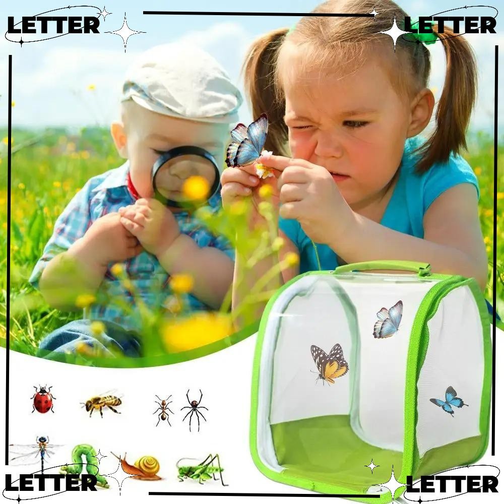 LETTER Spider Breeding Box, Collapsible Portable Small Insect Cage ...