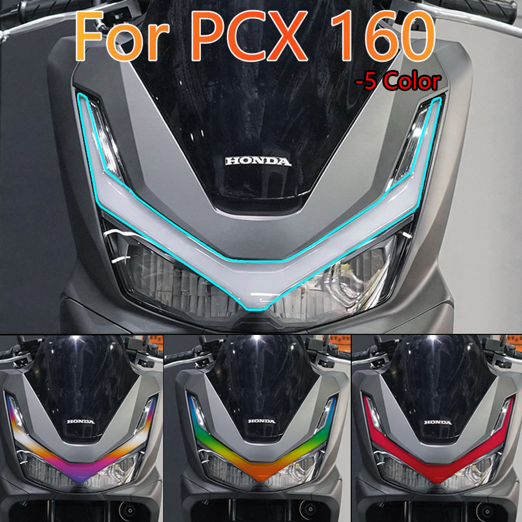 Honda PCX 160 (2025) Clear V-shaped Headlight Transparent Sticker For ...