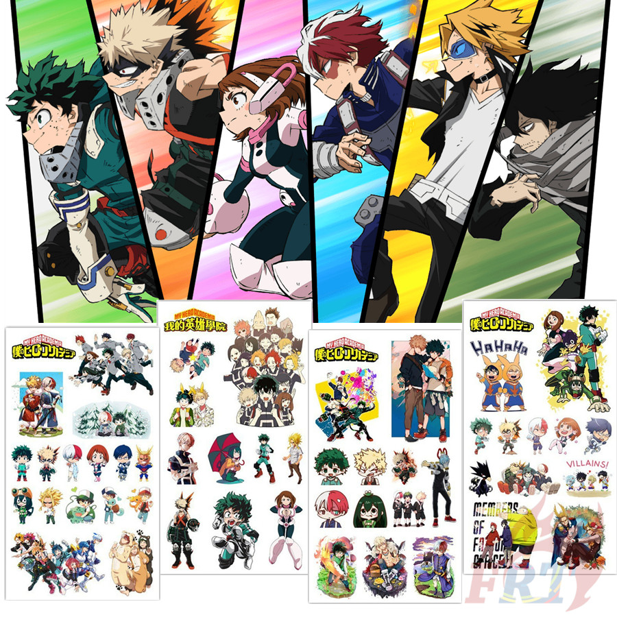 1Sheet My Hero Academia Series 01 - Anime Mini Temporary Tattoo ...