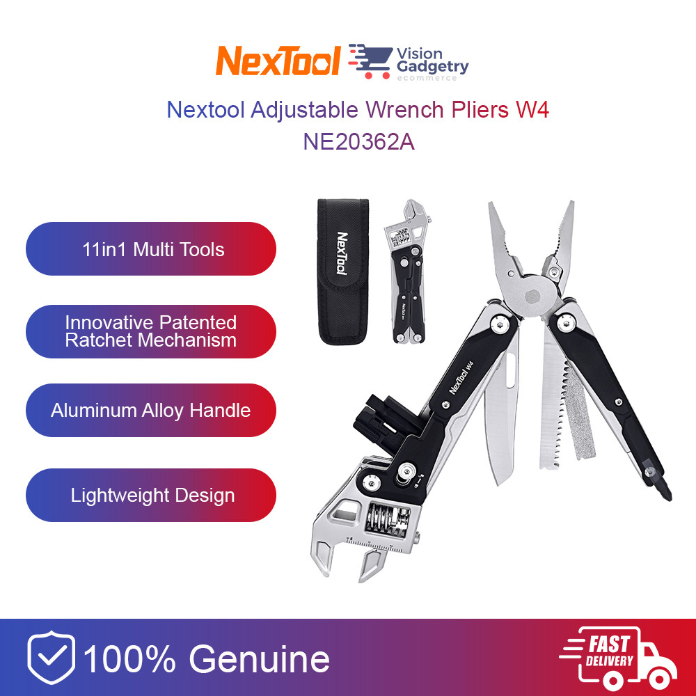 Nextool Adjustable Wrench Pliers W4 11 in 1 Multi-function Tools NE20362A | Shopee Philippines