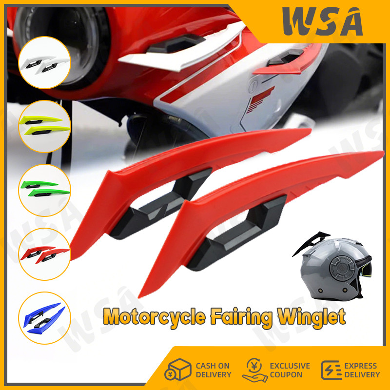 Universal Motorcycle Winglet Motorbike Scooter Wings Wind Knife Body ...