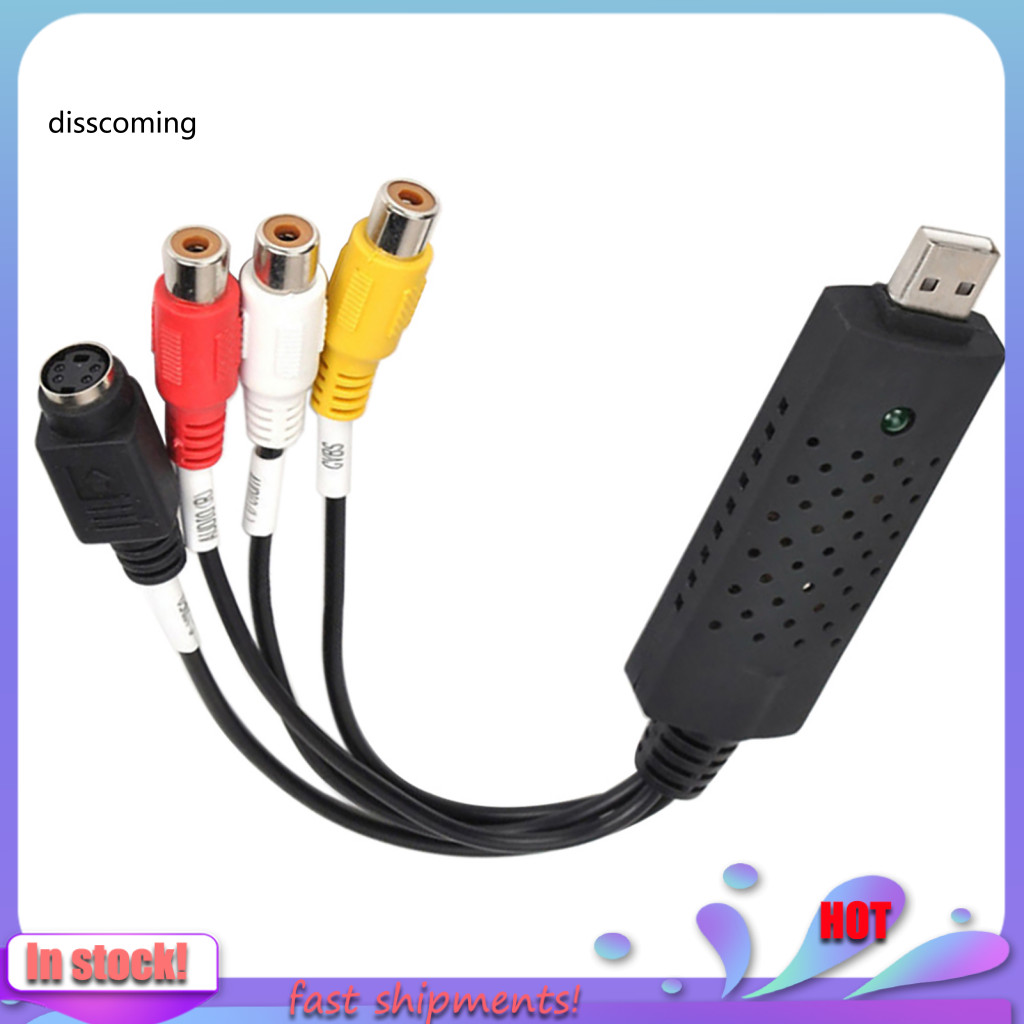 DIS_ Pro USB 20 Video 256MB TV DVD VHS Capture Card Audio AV Adapter ...