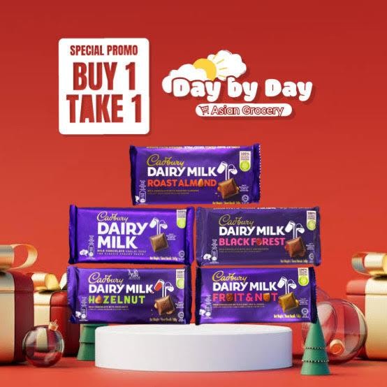 DBD { BUY 1 TAKE 1 } CADBURY Dairy Milk Chocolate BAR 160g/ 120g Snack ...