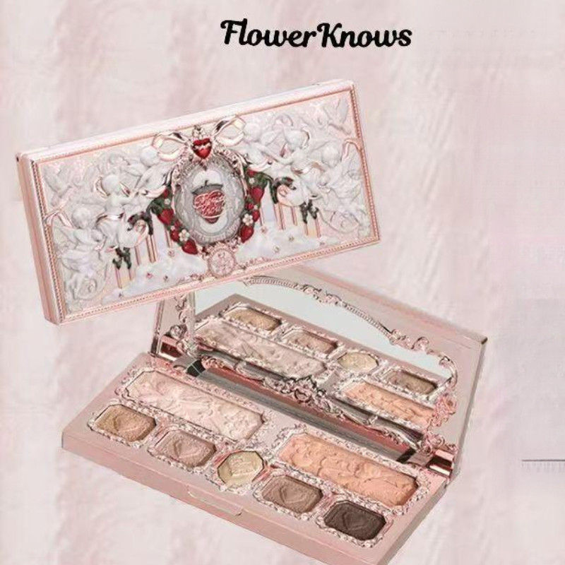 FLOWER KNOWS Eye Shadow Palette Strawberry Cupid Makeup Palette Seven ...