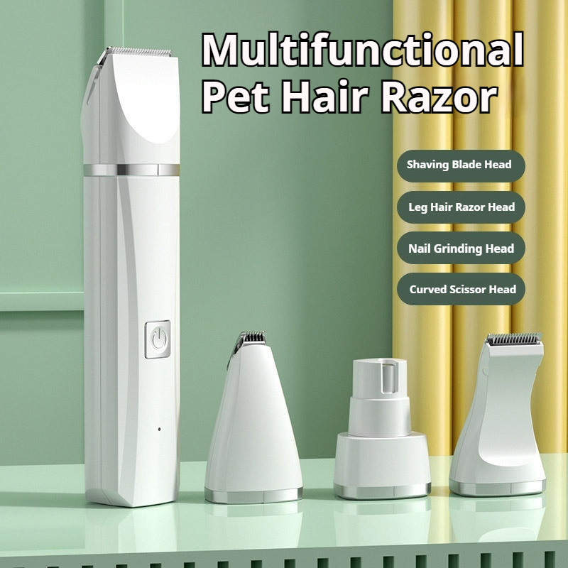 4 in 1 Pet shaver Pet Hair clipper Razor For Dogs Cat Shaver Sole Hair ...