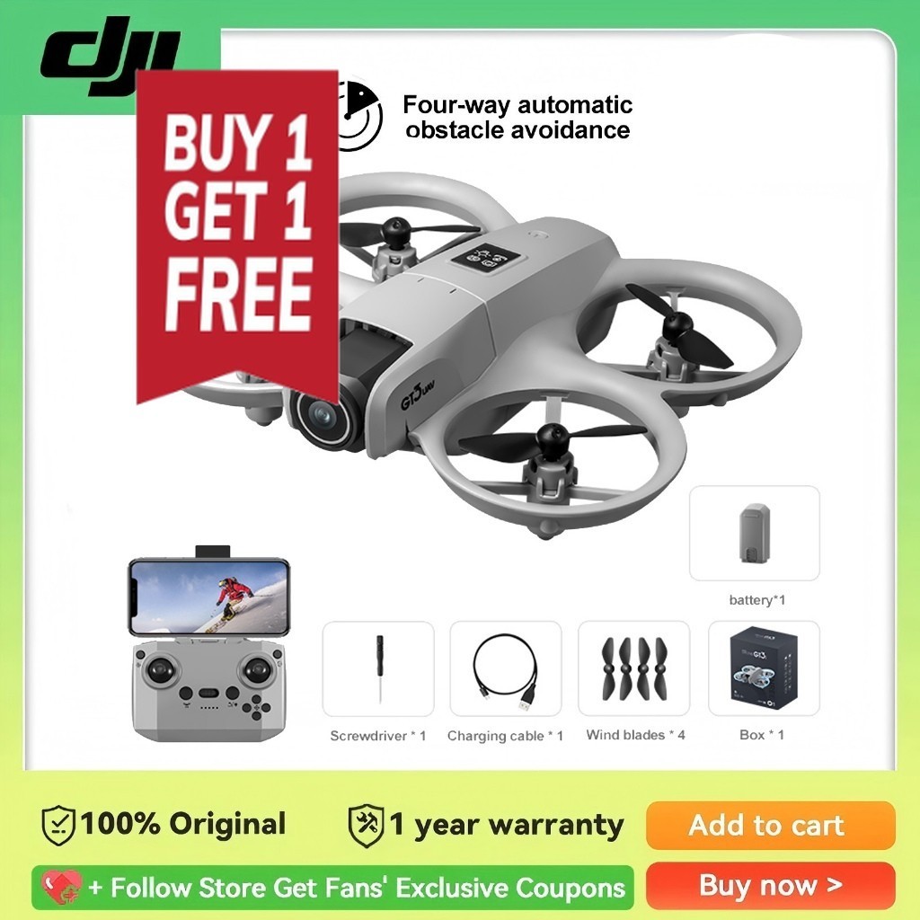 Gt3 DJI Mini Drone With Camera Dual camera 8k HD wide angle WiFi remote ...