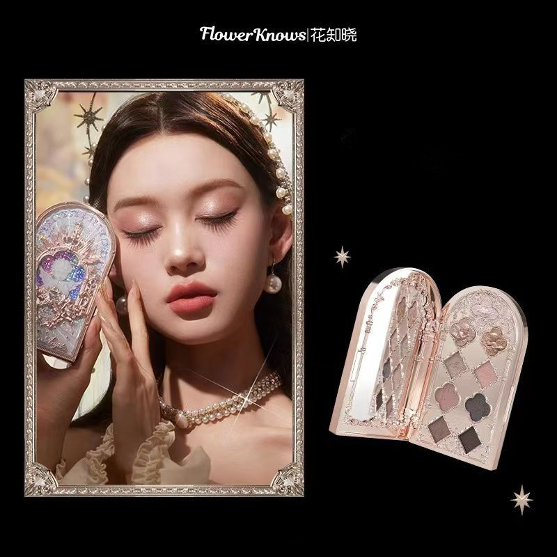 Flower knows Eye Shadow Plate Little Angel Nine Color Eye Shadow Matte ...