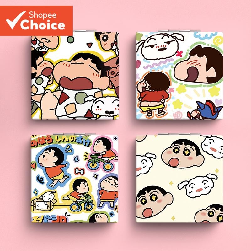 Crayon Shin-Chan Series Portable Folding Double-Sided Makeup Mirror ...