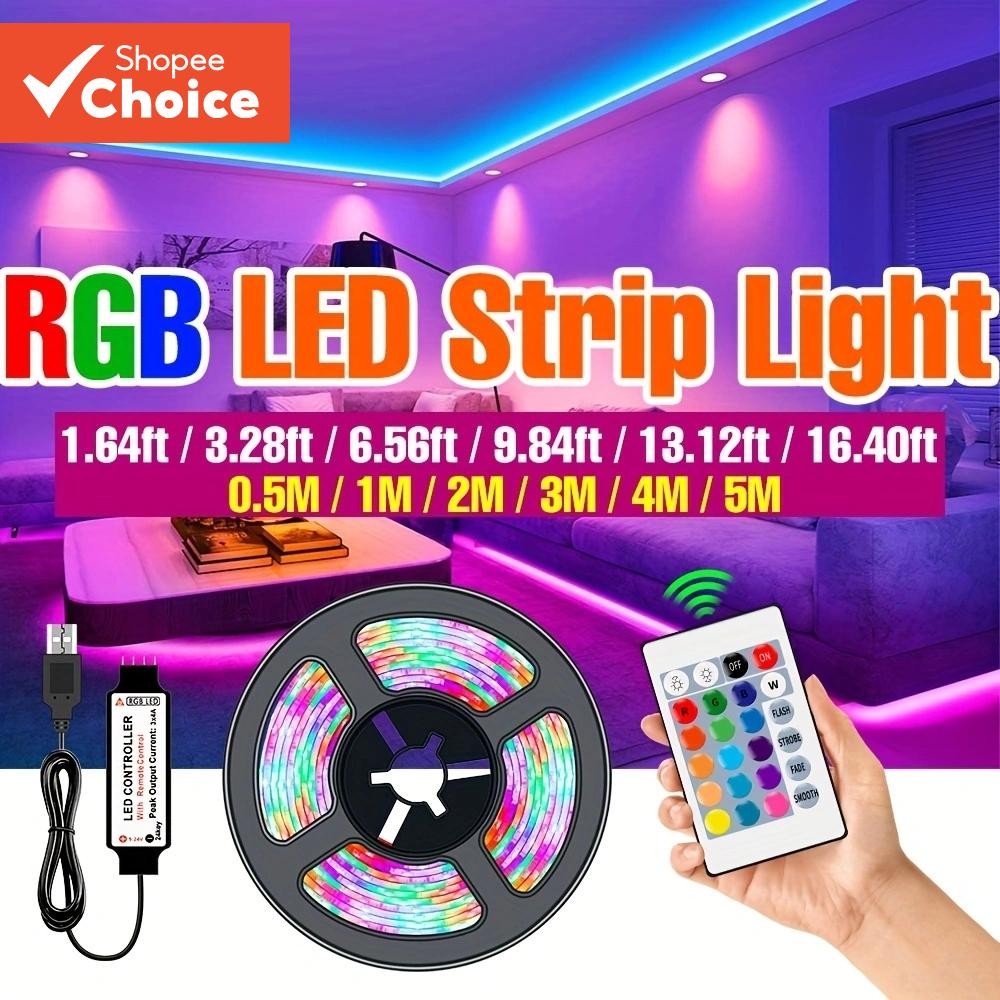 RGB USB LED Light Strip Colorful with Remote Dimming IP65Waterproof Esports Room TV Backlight ...