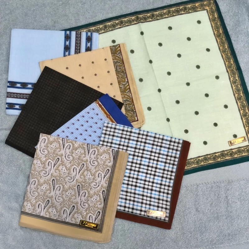 HARUI 12pcs 6pcs Random For Men and Women Fashion Handkerchief Panyo ...