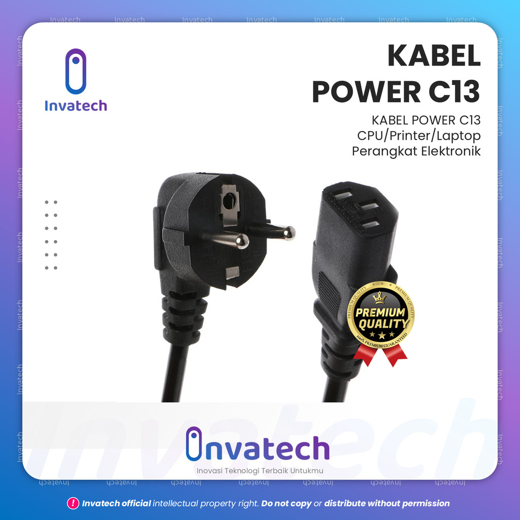 PC Power Cable Monitor Power Cable Computer Cable CPU Power Cable C13 ...