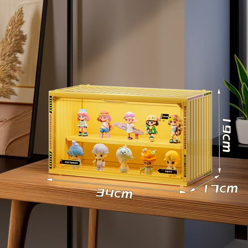 POP MART Display Case Blind Box Container Folding Magnetic Dustproof ...