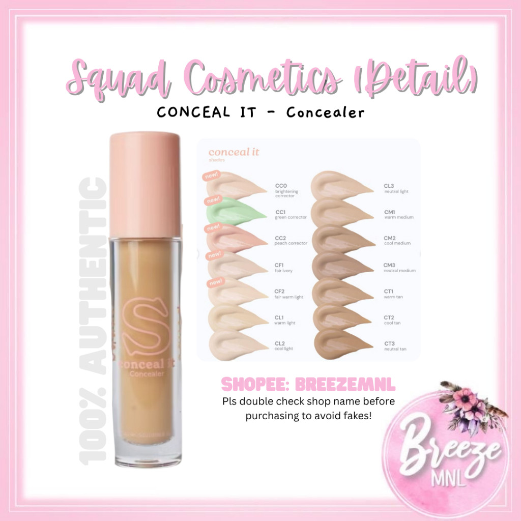 Squad Cosmetics CONCEAL IT Concealer Stick x Breezemnl Detail Cosmetics ...