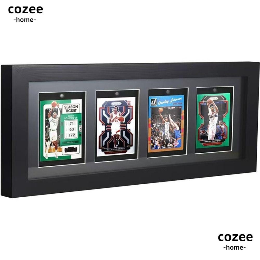 COZEE Trading Cards Display Frame, Exhibits Wooden Champion Card Rack ...
