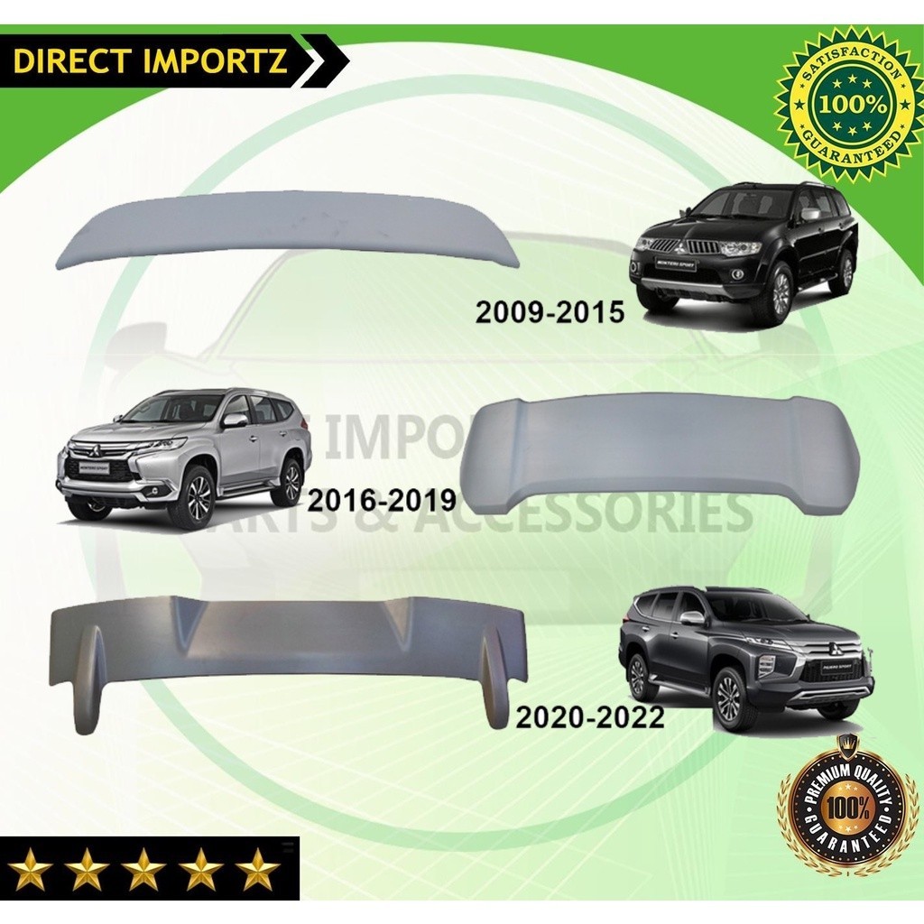 Mitsubishi Montero 2009 to 2025 OEM Spoiler 3 TYPES UNPAINTED 2015 2016 2017 2018 2019 2020 2021 ...