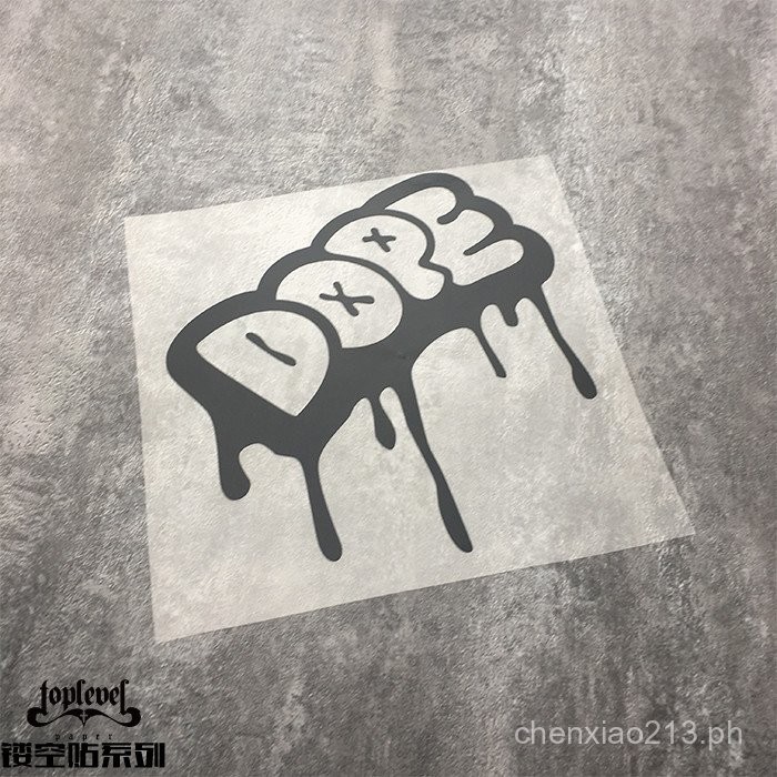 New Product TLP Hollow car stickers English DOPE Graffiti Spray Paint ...