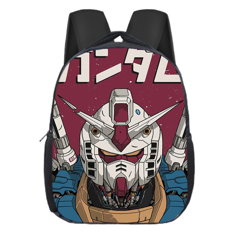 Robot Gundam Boy Backpack -12inch American Anime Kindergarten Sports ...